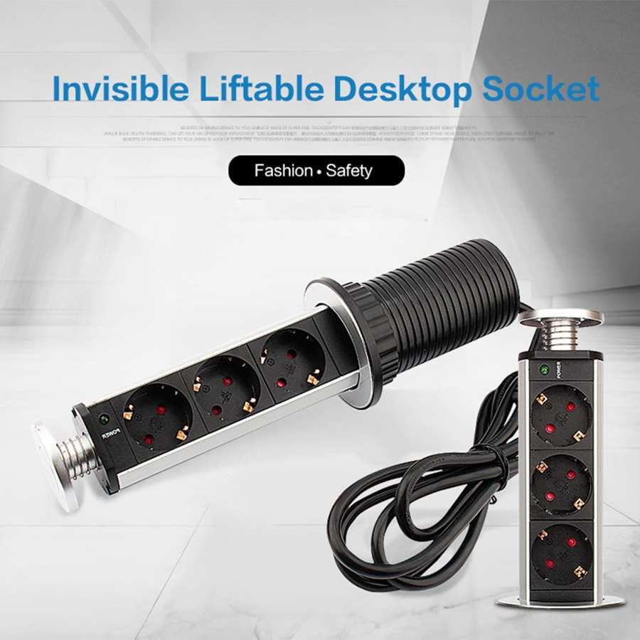 3 Compartment Electrical Tensile Power Outlet Plug... – Grandado