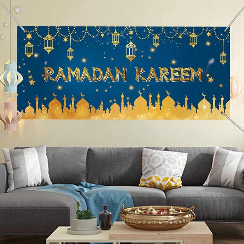 Eid Party Backdrop Eid Mubarak Decorations For Hom... – Grandado