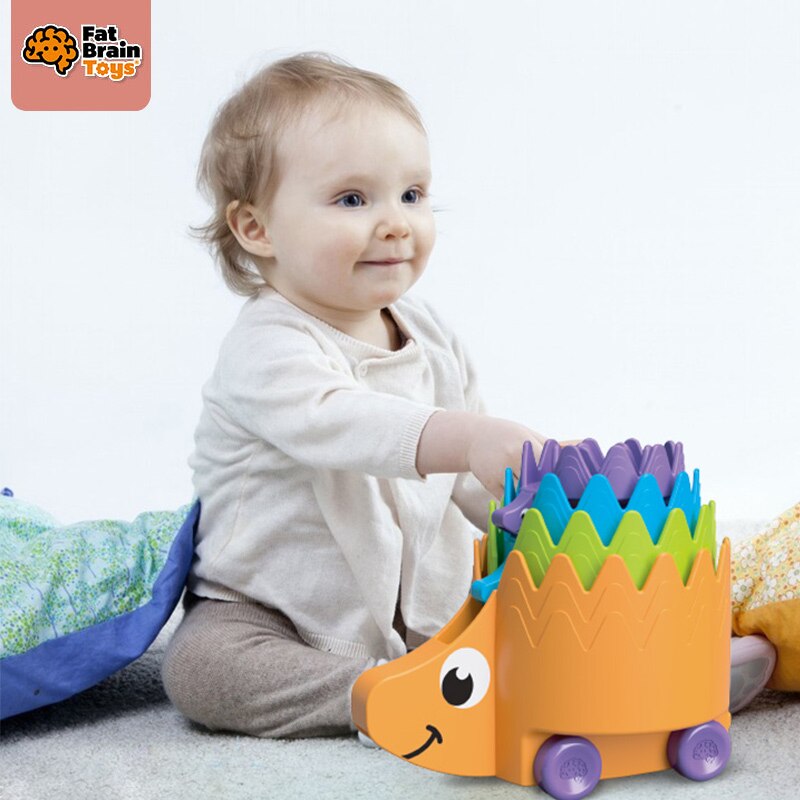 Fat Brain Hiding Hedgehogs Stacking Baby Toddler T... – Grandado