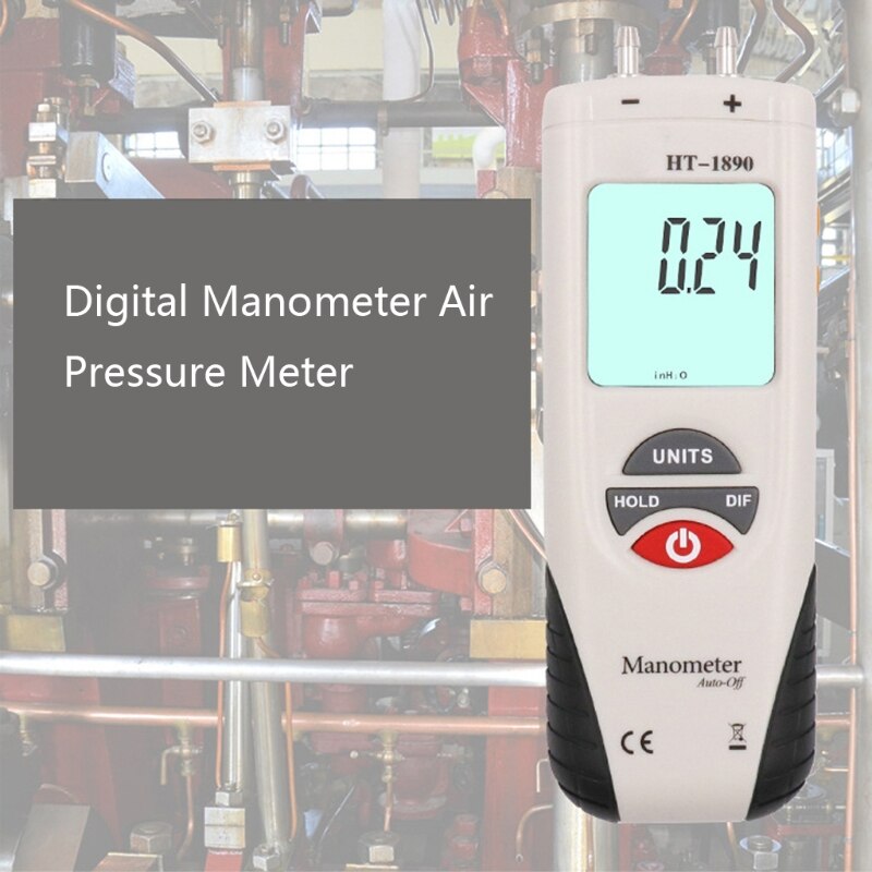 HT-1890 Digital Manometer, Dual Port Air Pressure ... – Grandado