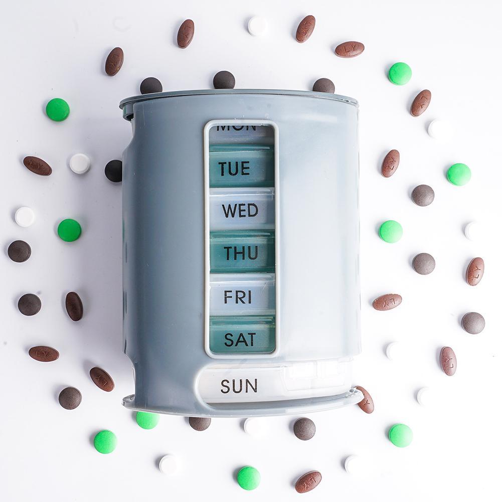 7 Days Pill Case Case Weekly 28 Grid Medicine Caps... – Vicedeal