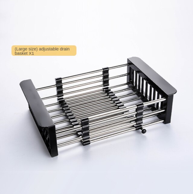 Kitchen Sink Drainage Basket Draining Rack Sink Wa... – Vicedeal