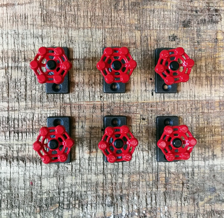 2PCS 7x5x5cm industrial retro steam valve hook cas... – Grandado