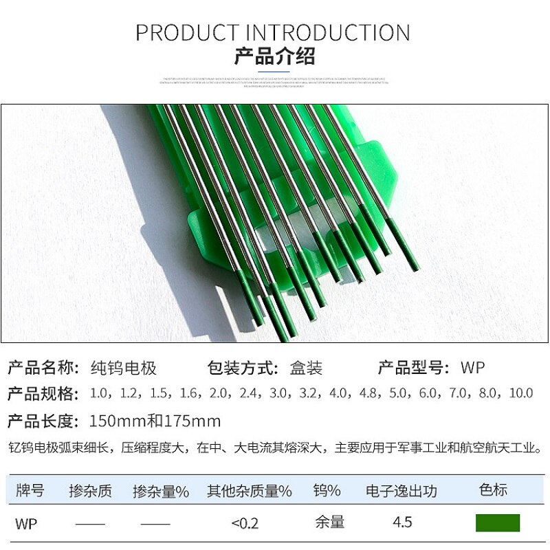 Factory sell directly WP 20 tungsten electrode for... – Vicedeal