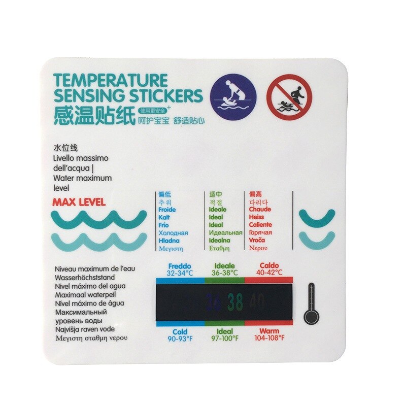 Household Water Thermometer Card Water Temperature... – Grandado
