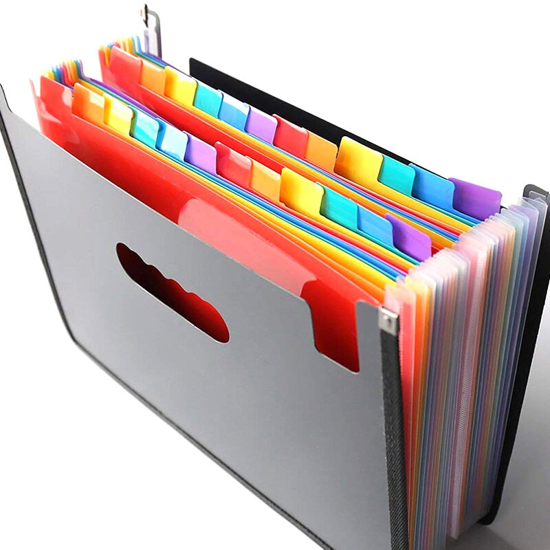 13/24 Pockets Expanding File Folder Works Accordio... – Vicedeal
