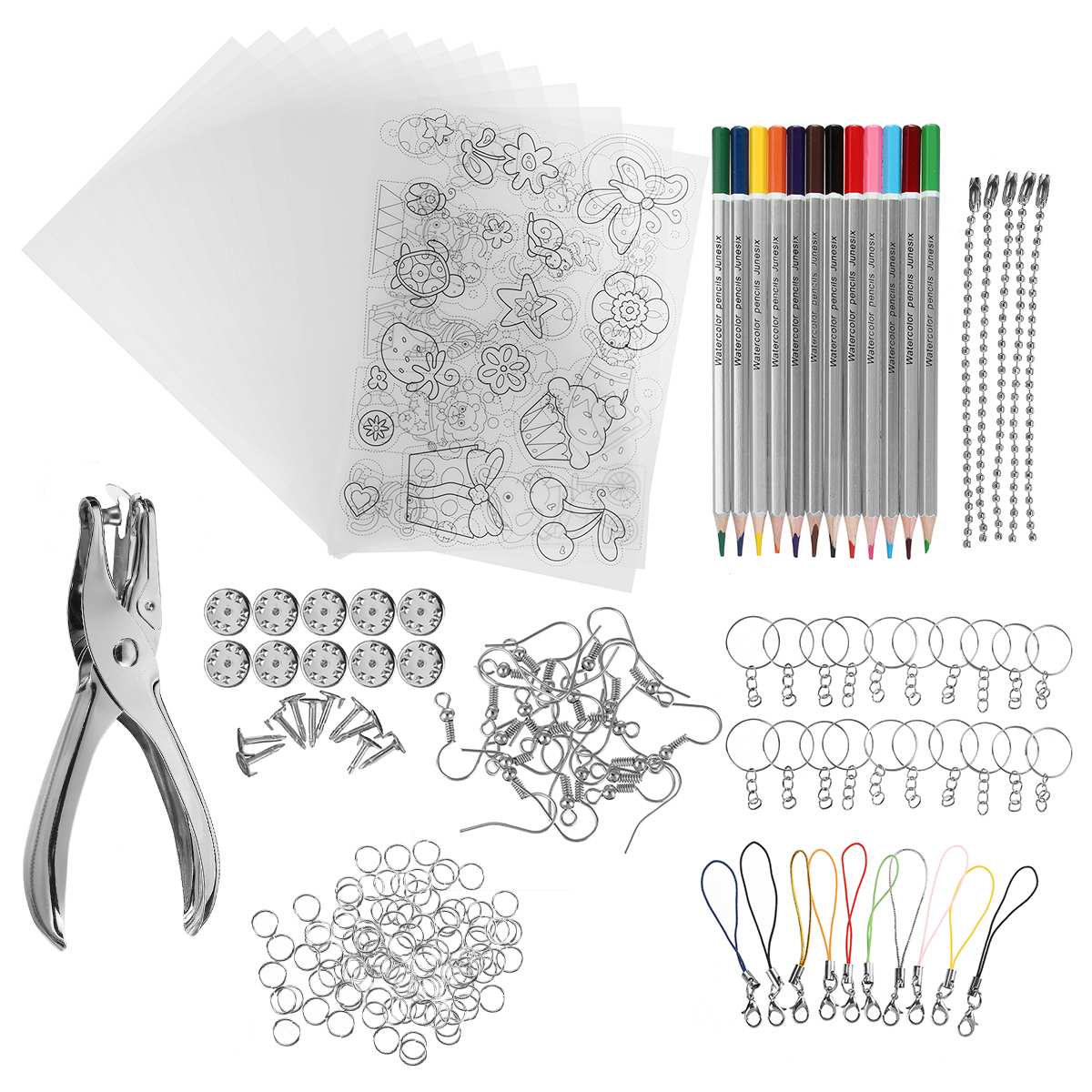 156/182 PCS Heat Shrink Sheet Plastic Kit Shrinky ... – Grandado