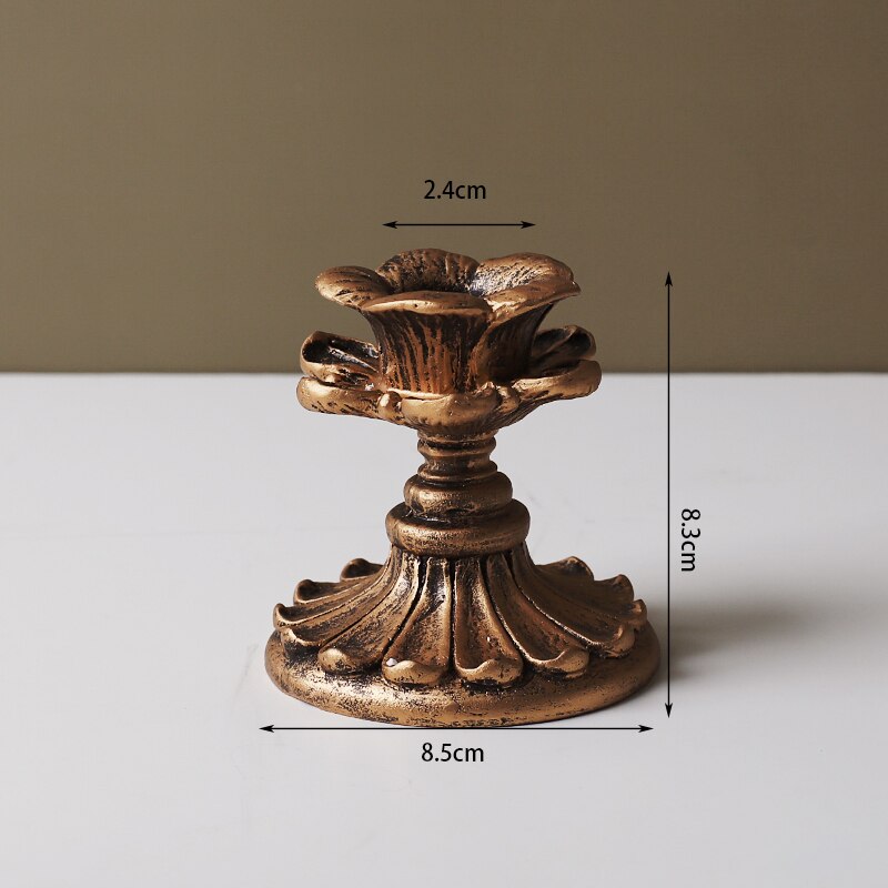 Retro Resin Candlestick photo props Ins candle sho... – Grandado