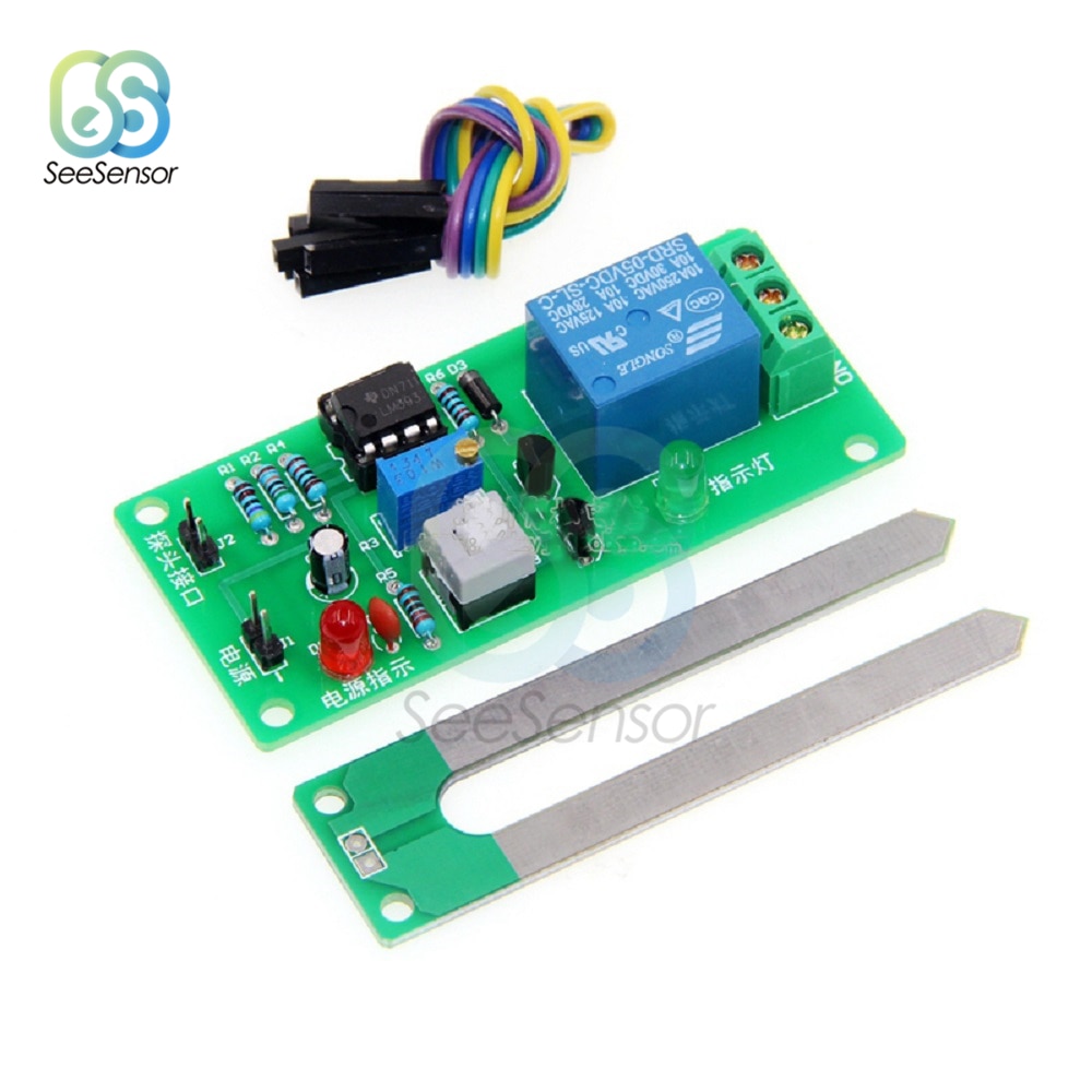 DC 5V Soil Moisture Sensor Relay Control Module Humidity Controller ...