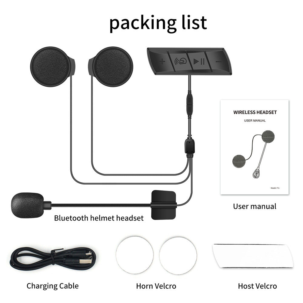 M7 Motorrad wasserdicht Helm Bluetooth Headset FM ... – Grandado