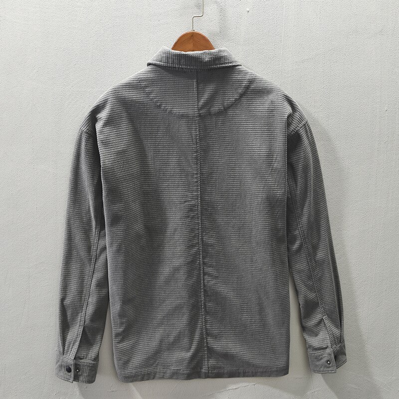 Z164 Autumn Men Shirts Casual Minimalism Style Art... – Vicedeal