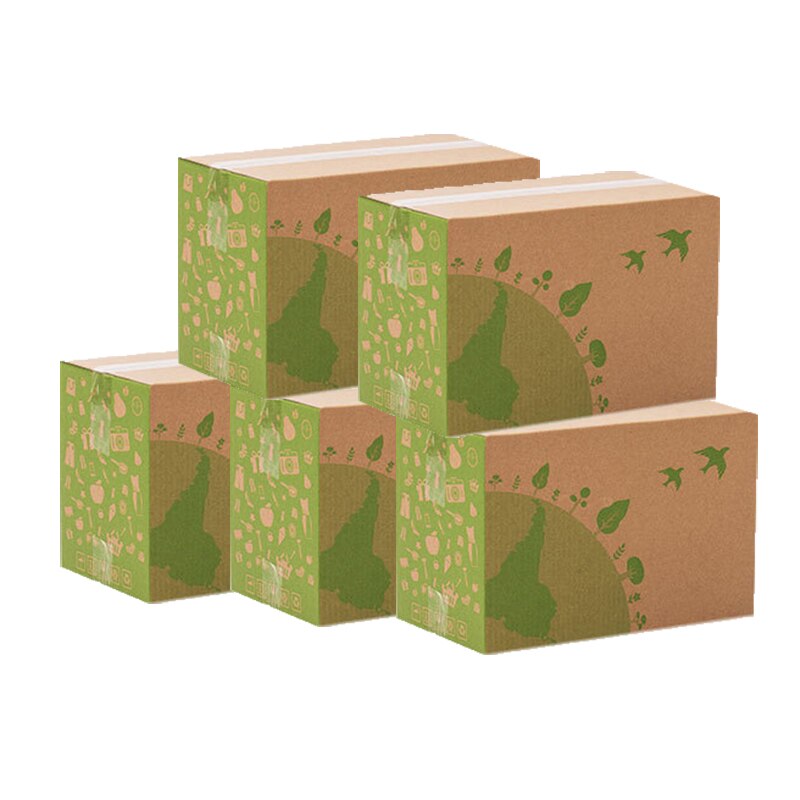 10Pcs Thicken Courier Boxes Green Printed Paper Bo... – Vicedeal