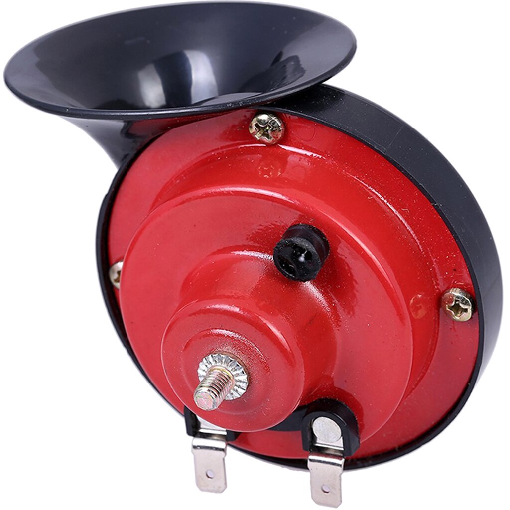 Motor Bike Air Horn Black&Red 120dB 12V Motorc... – Grandado