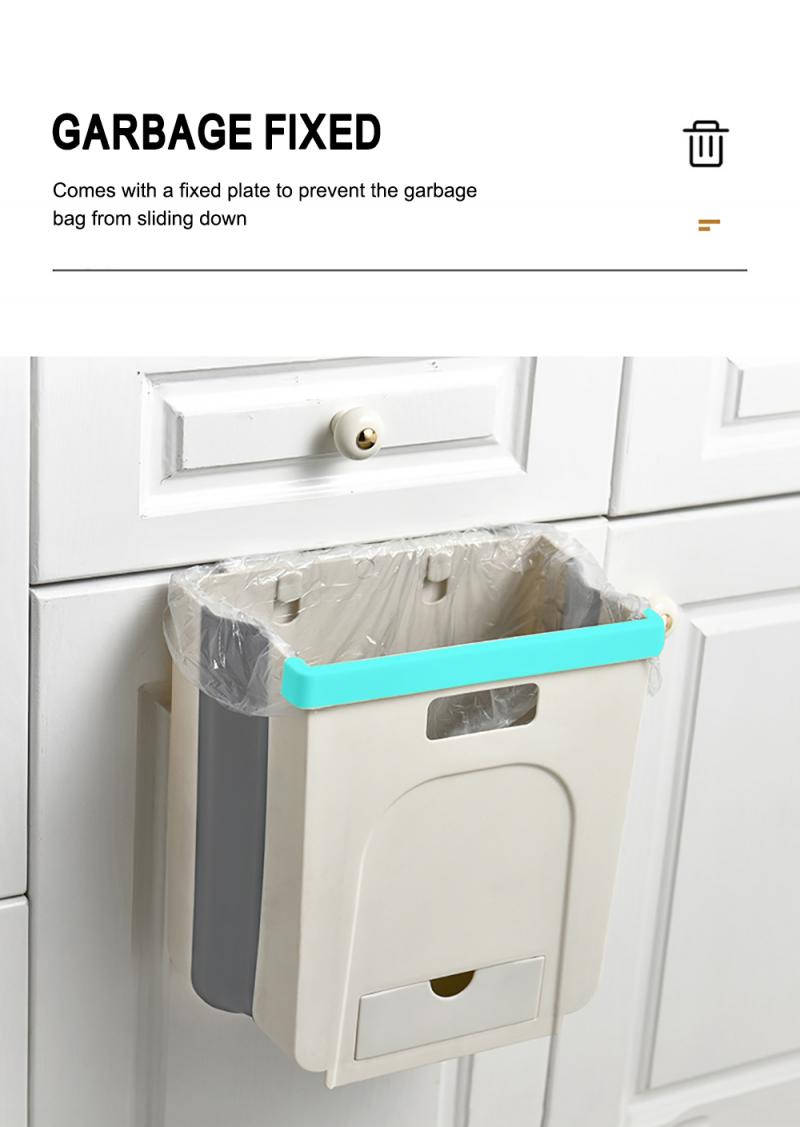 8L Foldable Garbage Can Kitchen Garbage Can Car Fo... – Vicedeal