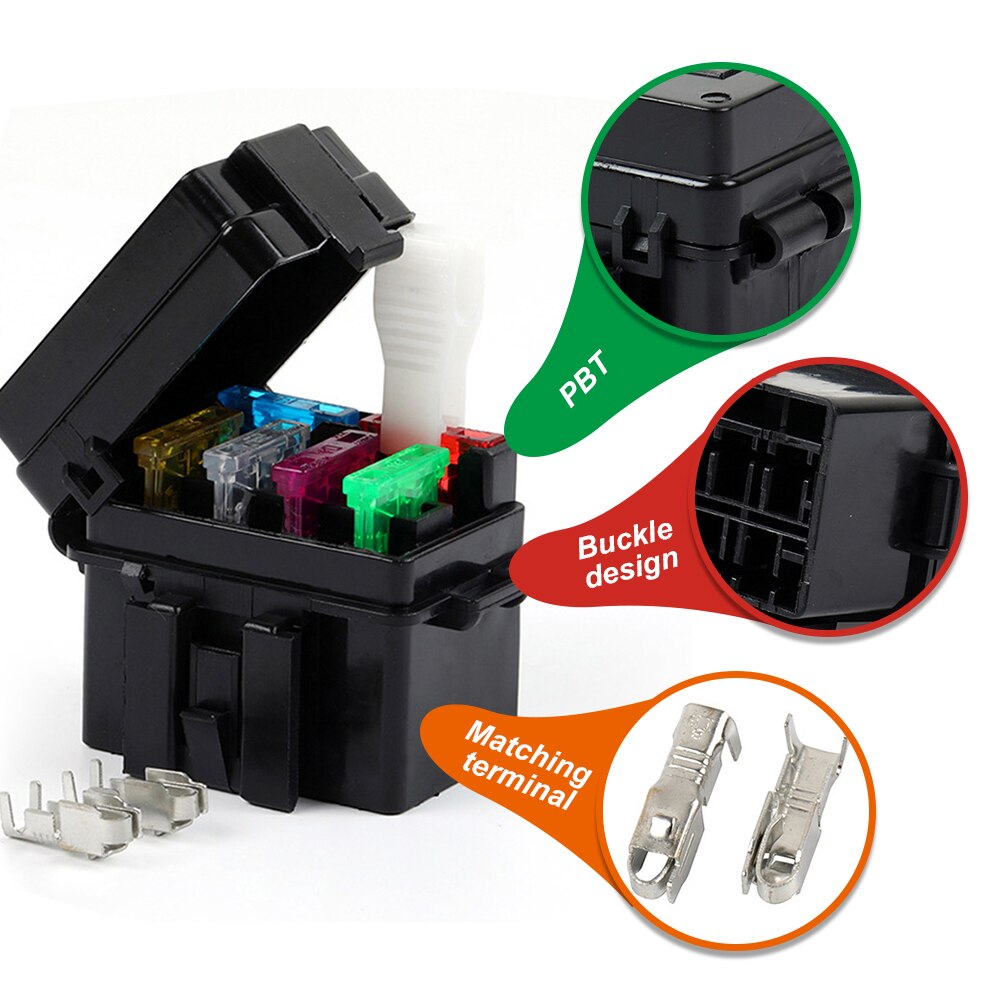 4 Way Car Insurance Medium Relay Fuse Box Assembly... – Grandado