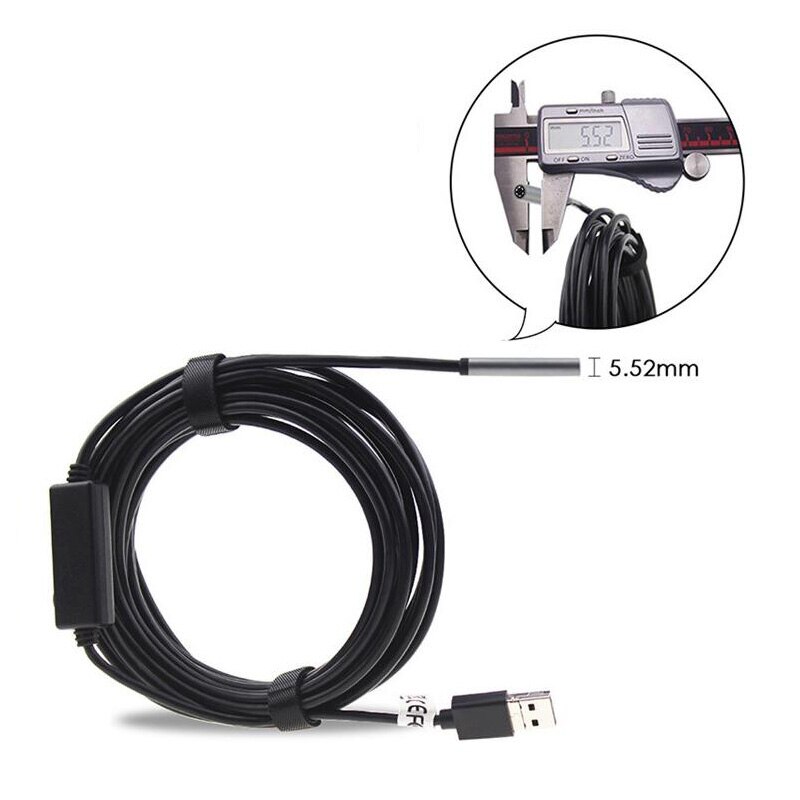 5.5mm 2 w 1 endoskop USB 2.0MP HD wąż rura i andro... – Grandado