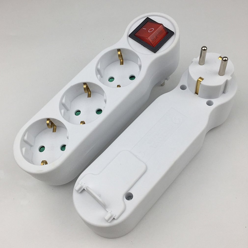 European Style Electric Plug 3-way Socket Extensio... – Grandado
