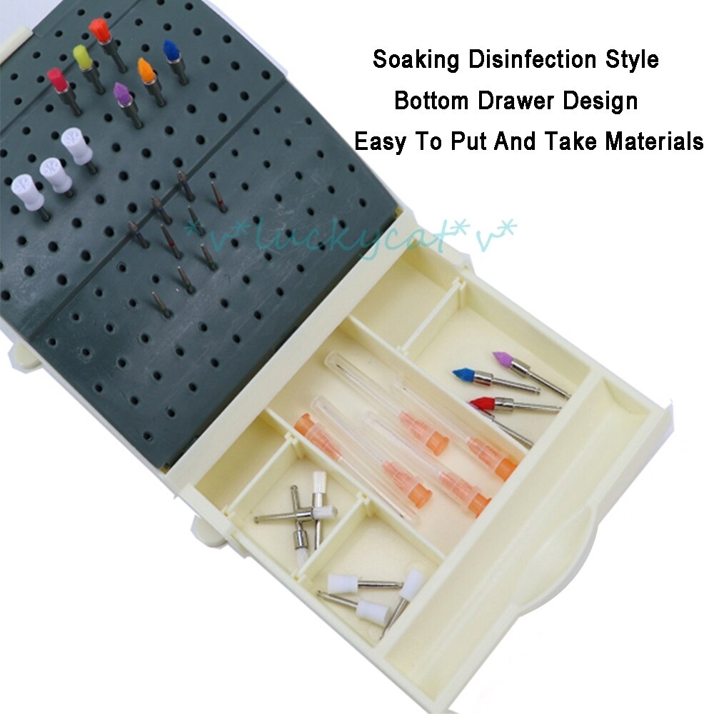 1pcs 142 Holes Dental Bur Block Holder box Autocla... – Vicedeal