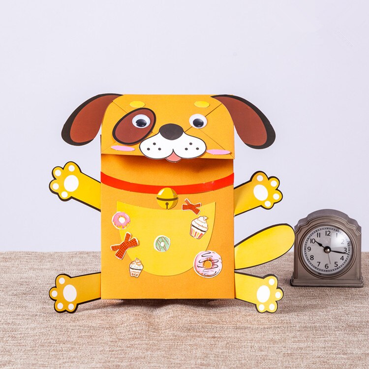 Kids DIY Cartoon Animal Paper Bag Hand Puppet Chil... – Grandado