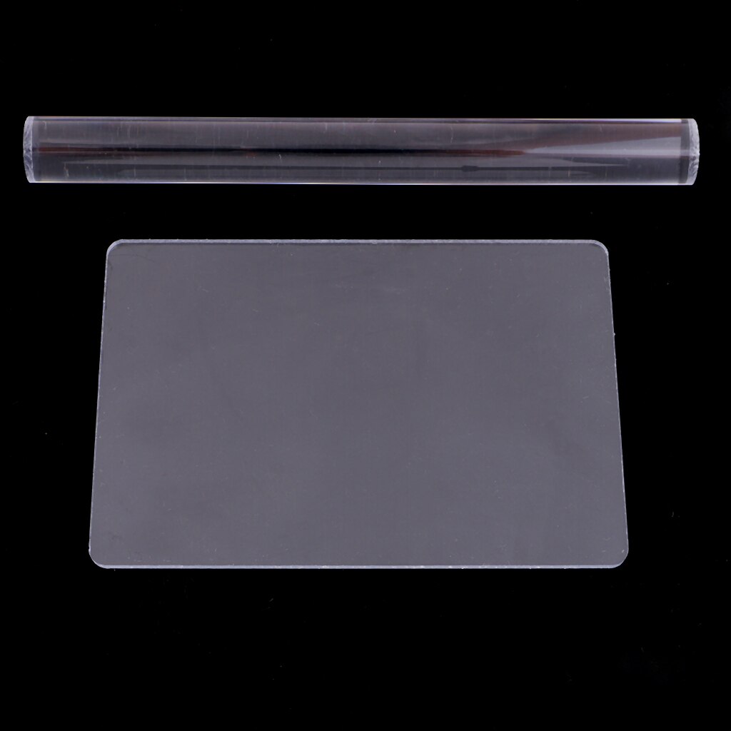 Clear Acrylic Roller with Acrylic Sheet Backing Bo... – Grandado