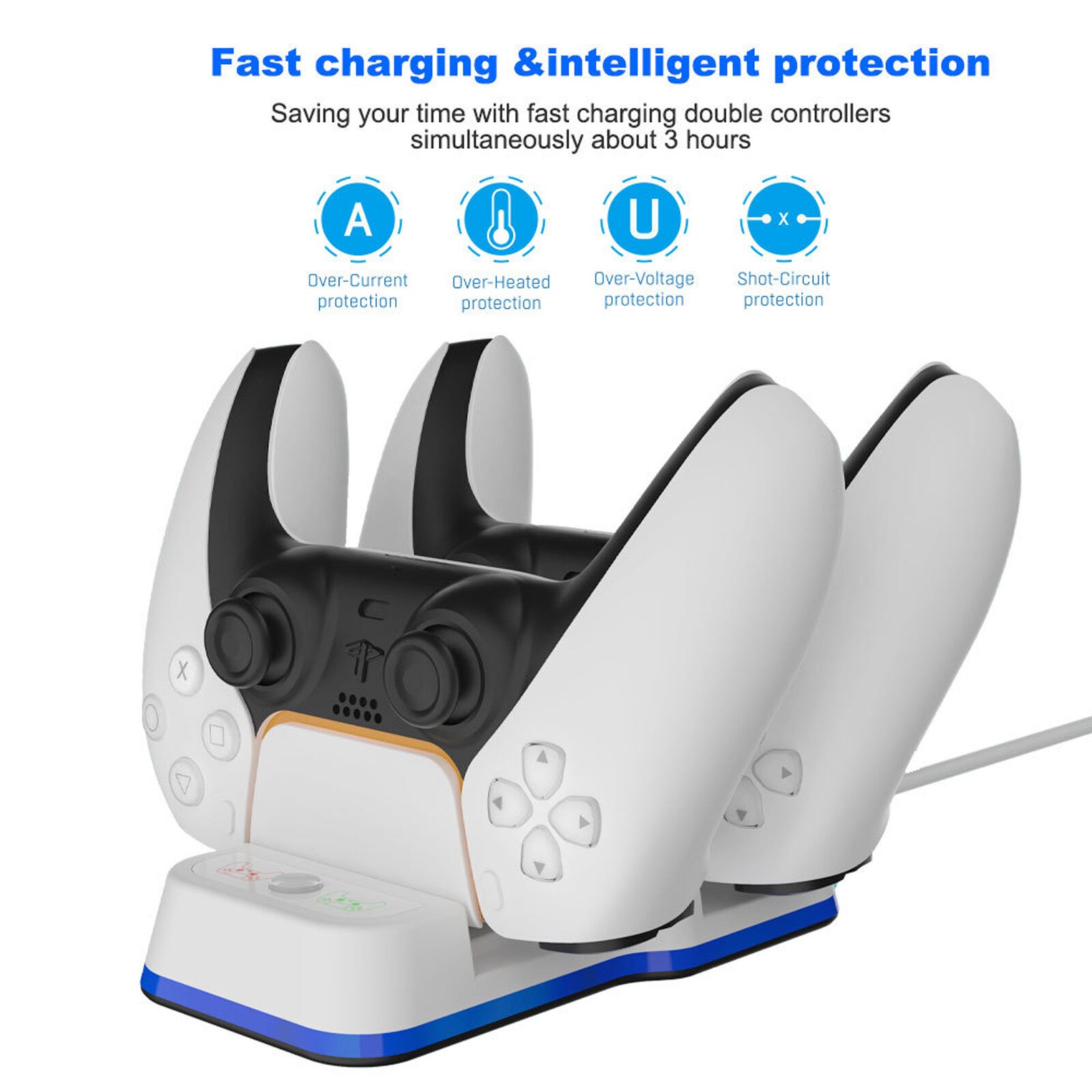 For PS5 Controller Charger Dock Station Dual USB F... – Grandado