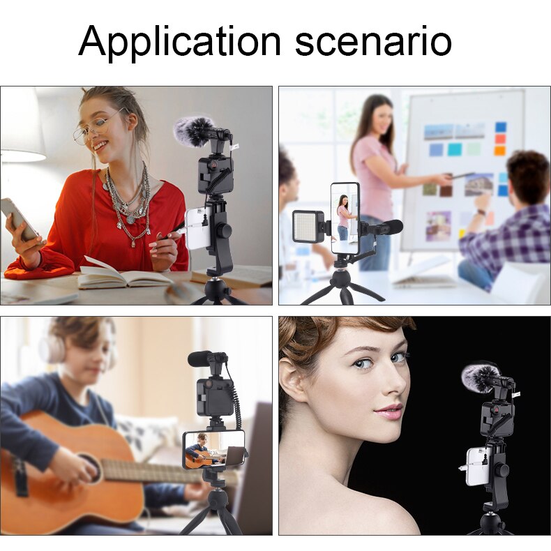 MAMEN 07Pro Vlog Kits LED Video Light With Recordi... – Grandado