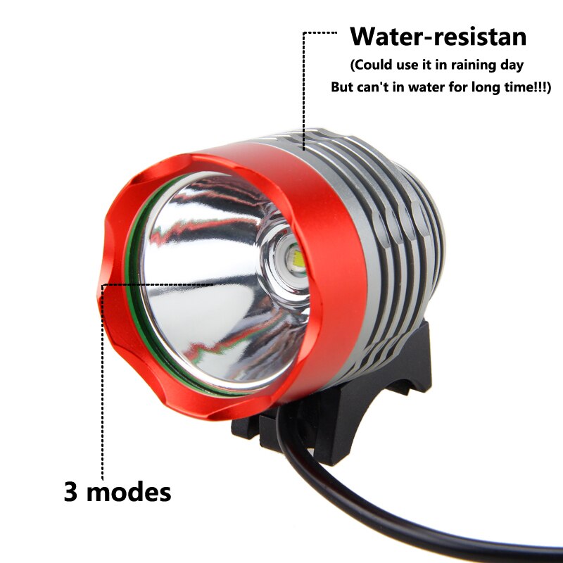 Voorkant Fiets Koplamp T6 Led Fiets Lamp Koplamp 3... – Grandado