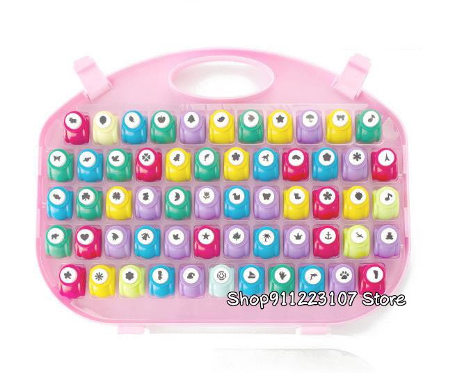 58pcs/set Mini Scrapbook Punches Embossing Craft D... – Grandado