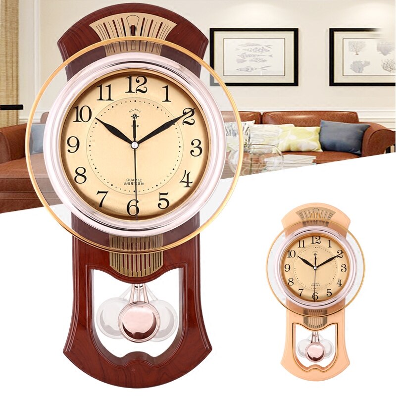 3d Wood Wall Clocks Home Decor Large Swing Clocks ... – Vicedeal