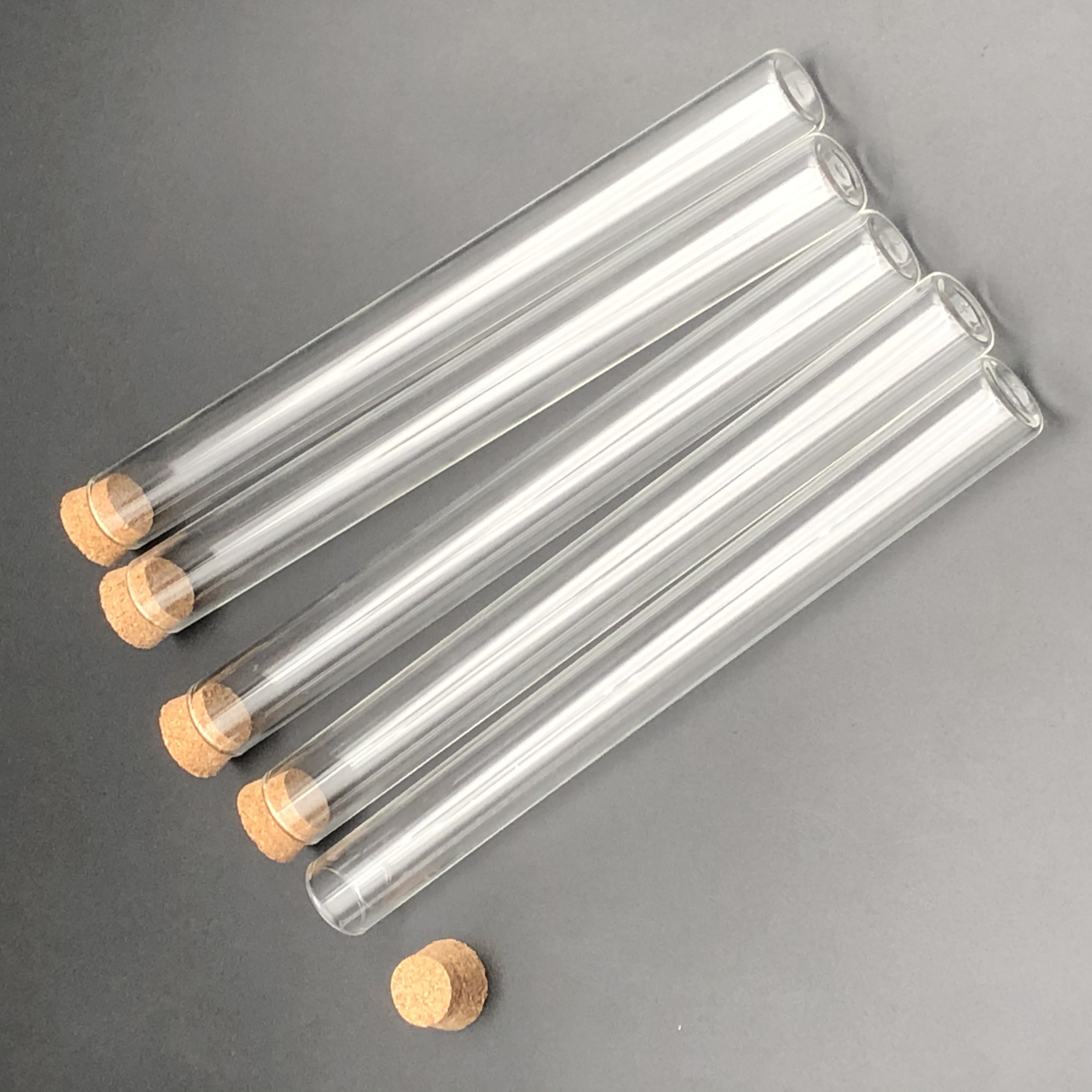 20pcs/pack Lab 18x150mm clear Flat Bottom Glass Te... – Grandado