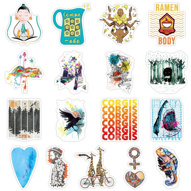 Cartoon Eenvoudige Vsco Meisjes Kawaii Stickers Vo... – Vicedeal