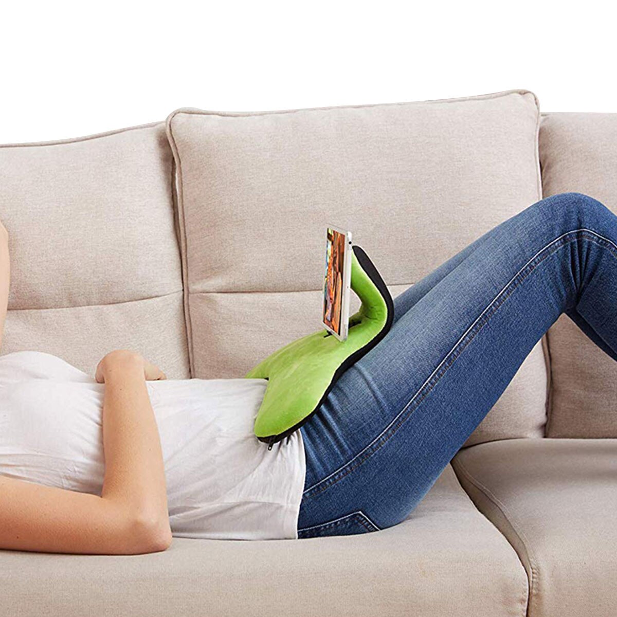 Multi-Angle Tablet Telefoon Stand Zacht Kussen Hou... – Grandado