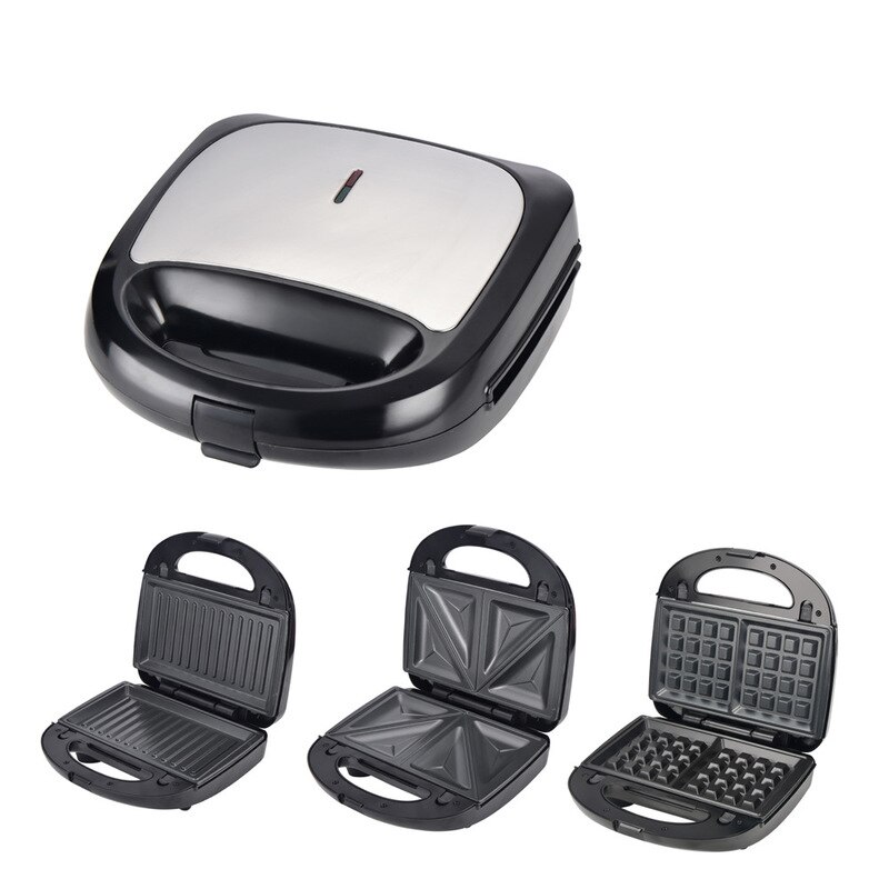 3 In 1 Electric Waffles Maker Sandwich Maker Machi... – Grandado