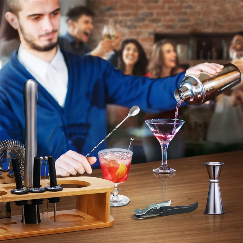 HOMEMAXS 17 unids/set Cocktail Making Tools Acero ... – Grandado