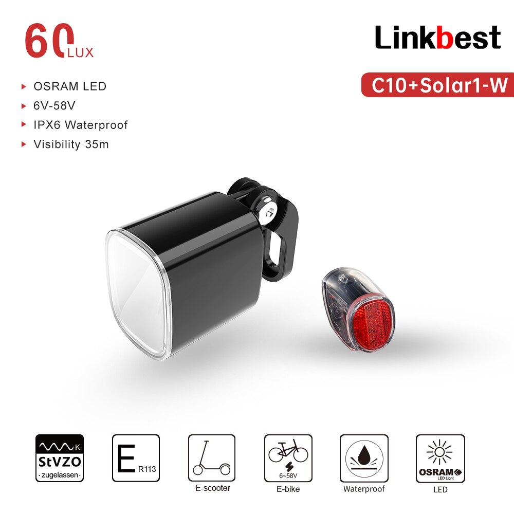 Linkbest 60 Lux Koplamp Led Fiets Licht Waterdicht... – Grandado