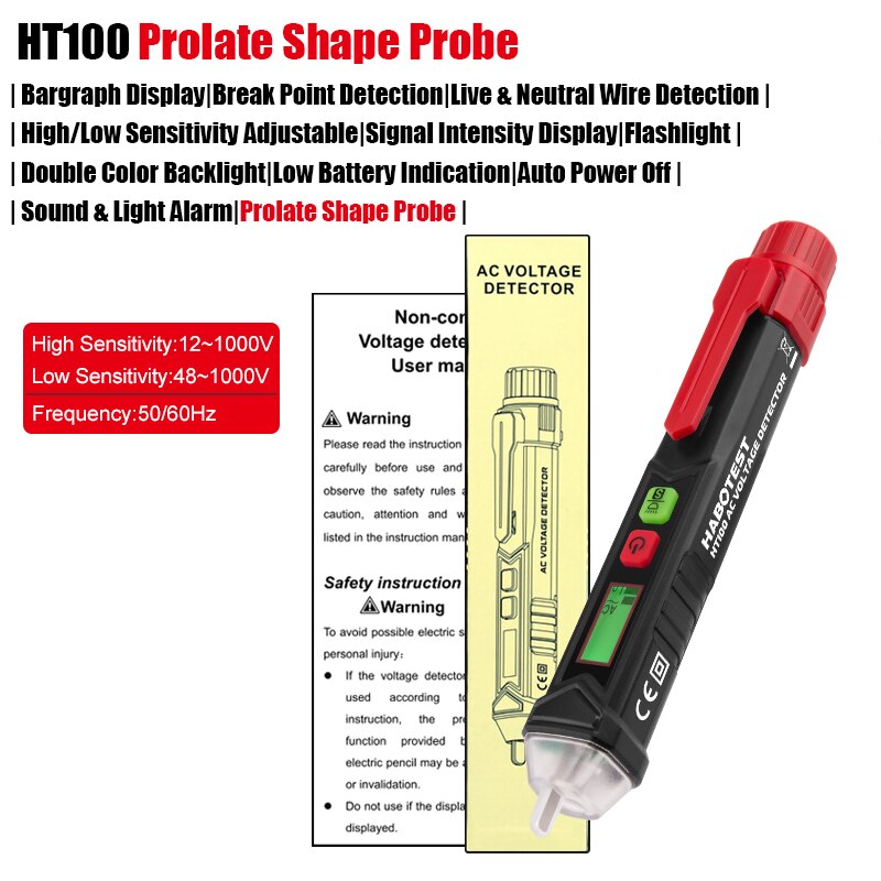 HABOTEST Voltage Indicator Smart AC Voltage Detect... – Grandado