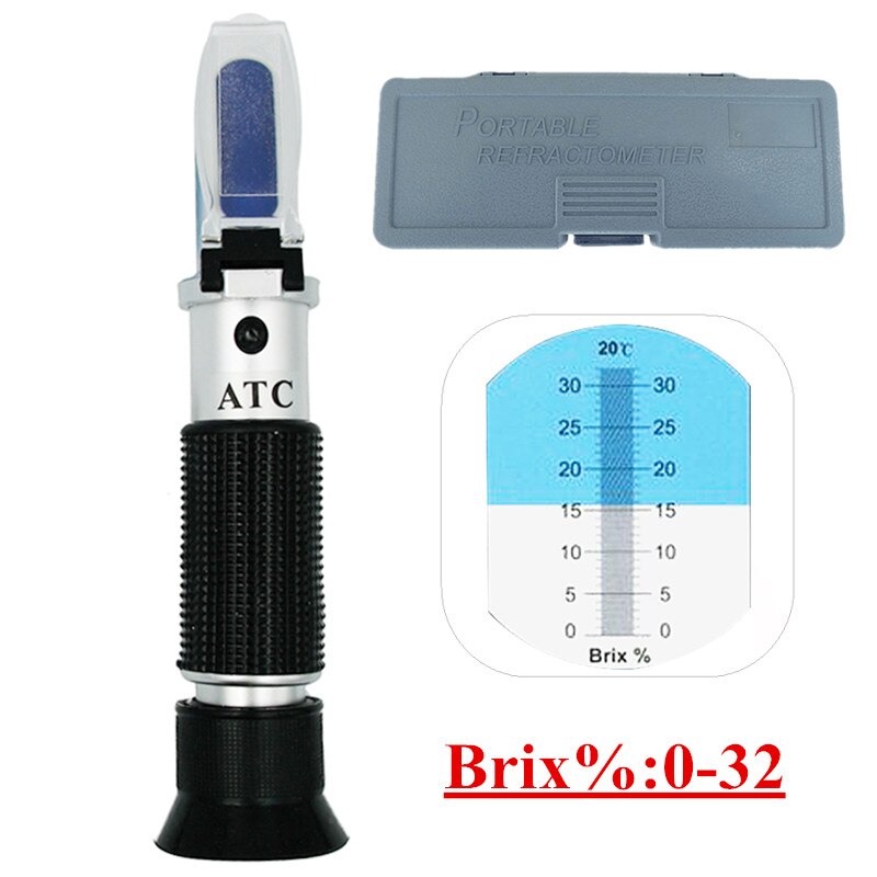 Refractómetro Brix 0 ~ 32% óptico, medidor de cont... – Grandado