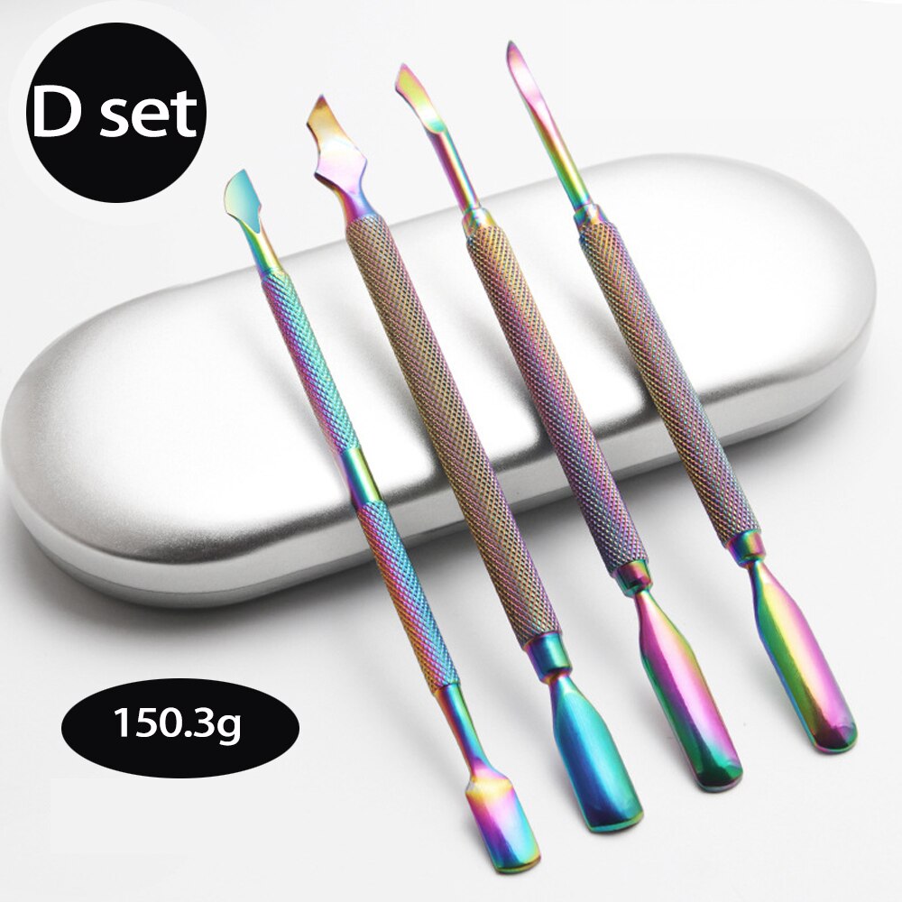 BQAN Rainbow Dual-ended Nail Cuticle Pusher Spoon ... – Vicedeal