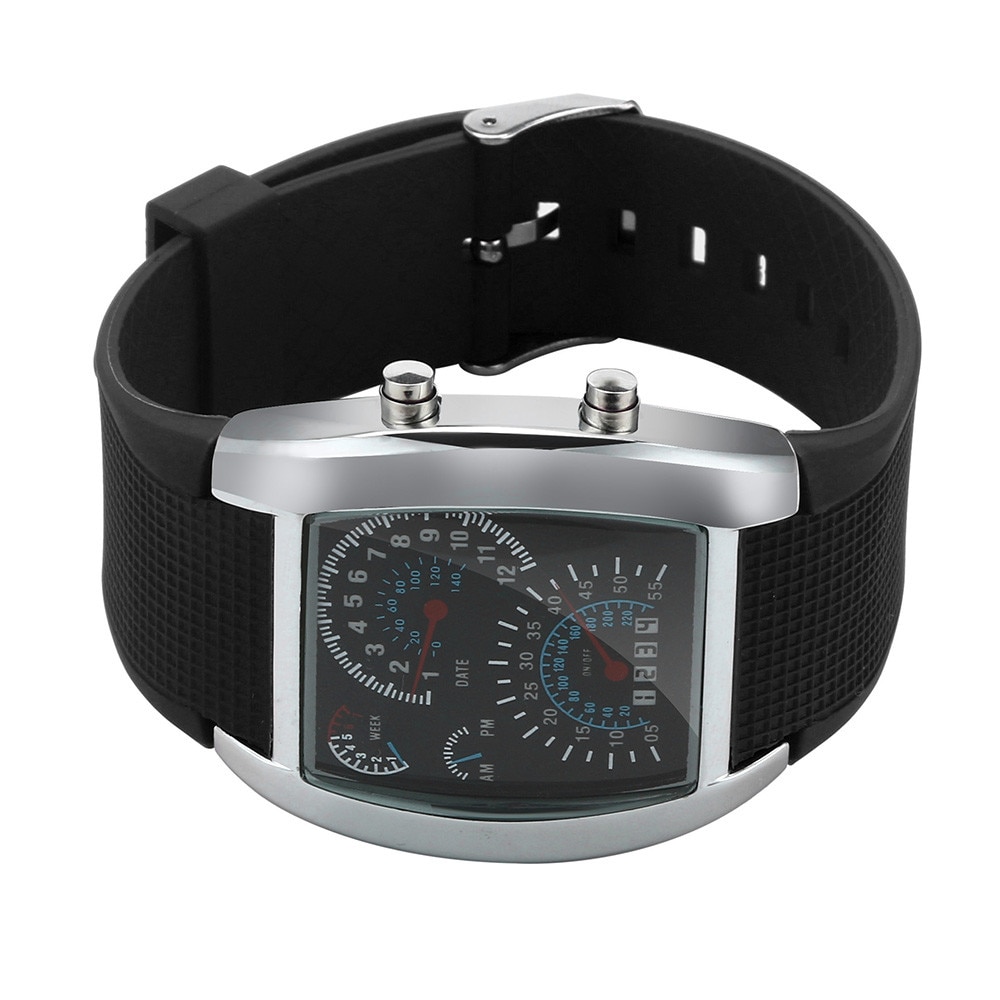 GEMIXI Sports Watch Men's LED Light Flash Turbo Sp... – Grandado