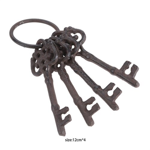 Large Iron Key Skeleton Key Decorative Antique Sty... – Vicedeal