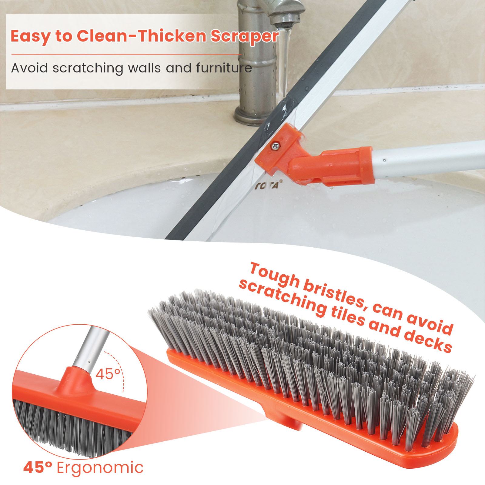 Multifunction Magic Broom Floor Wiper Rotatable 2 ... – Vicedeal