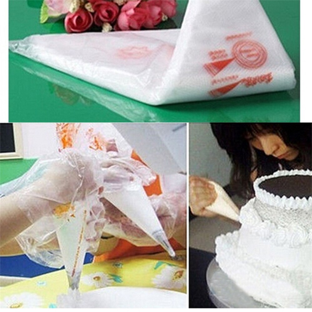100pcs/set Disposable Pastry Bag Icing Piping Cake... – Vicedeal