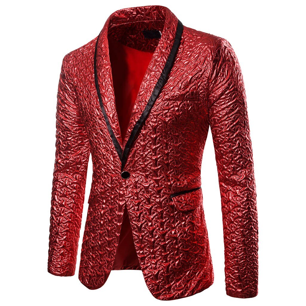 Blazers de veludo dos homens de luxo terno de casa... – Vicedeal