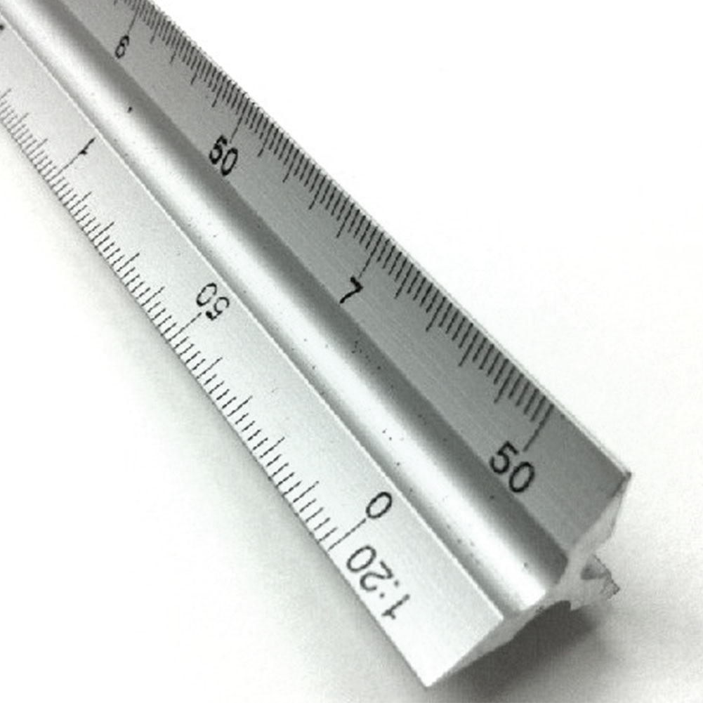 30cm lightweight Clear Triangle Aluminum Alloy Rul... – Vicedeal