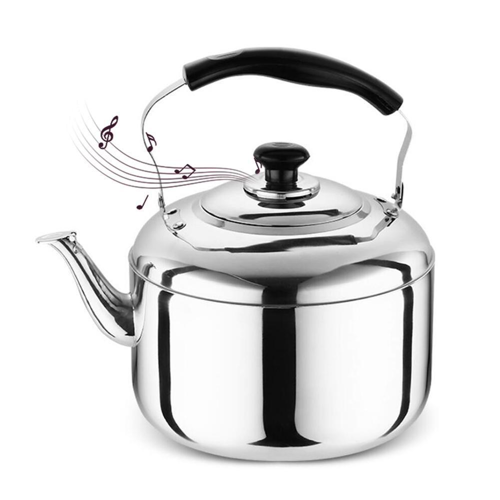 4/5L Silver Tea Kettle Tea Pot Stainless Steel Tea... – Grandado