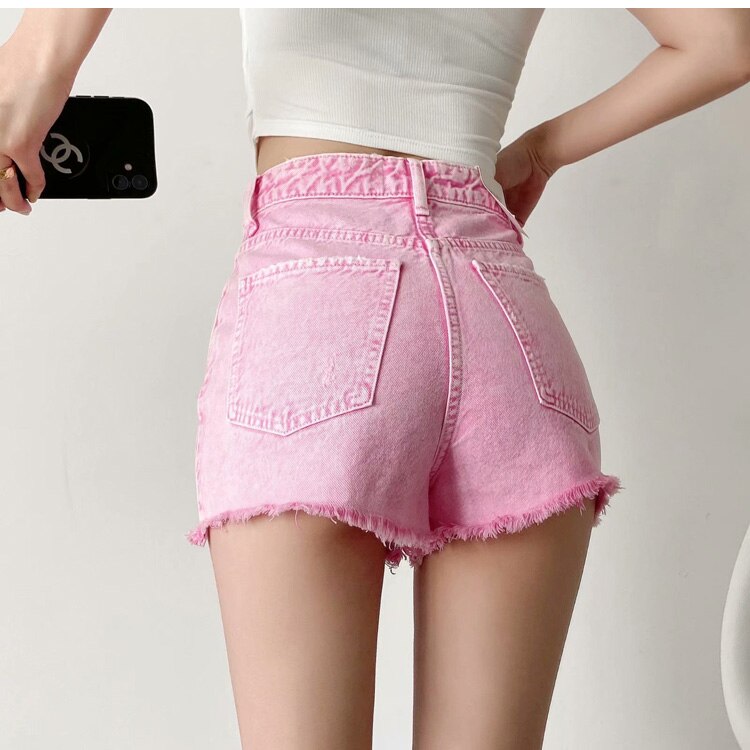 Pink Demin Jeans Girls Chic Shorts Pants Mini Hip ... – Vicedeal