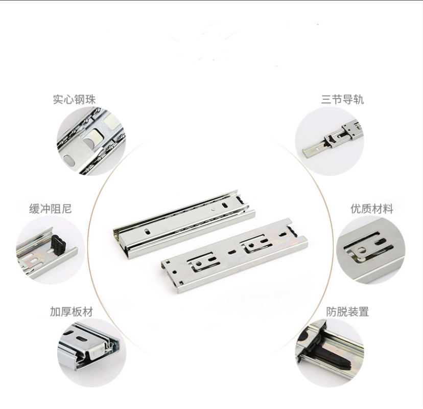 Drawer track, drawer slide, three rail drawer, gui... – Vicedeal