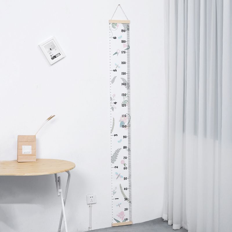 Kids Baby Growth Chart Wood+Canvas DIY Wall Hangin... – Grandado