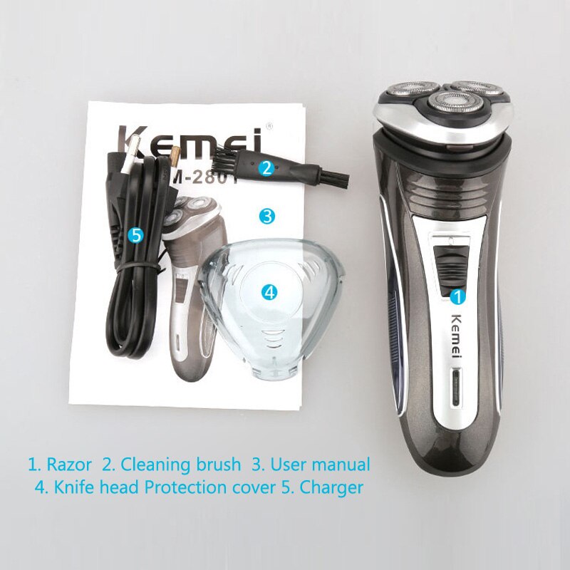 Men's Rechargeable Triple Heads Floating Shaver El... – Vicedeal