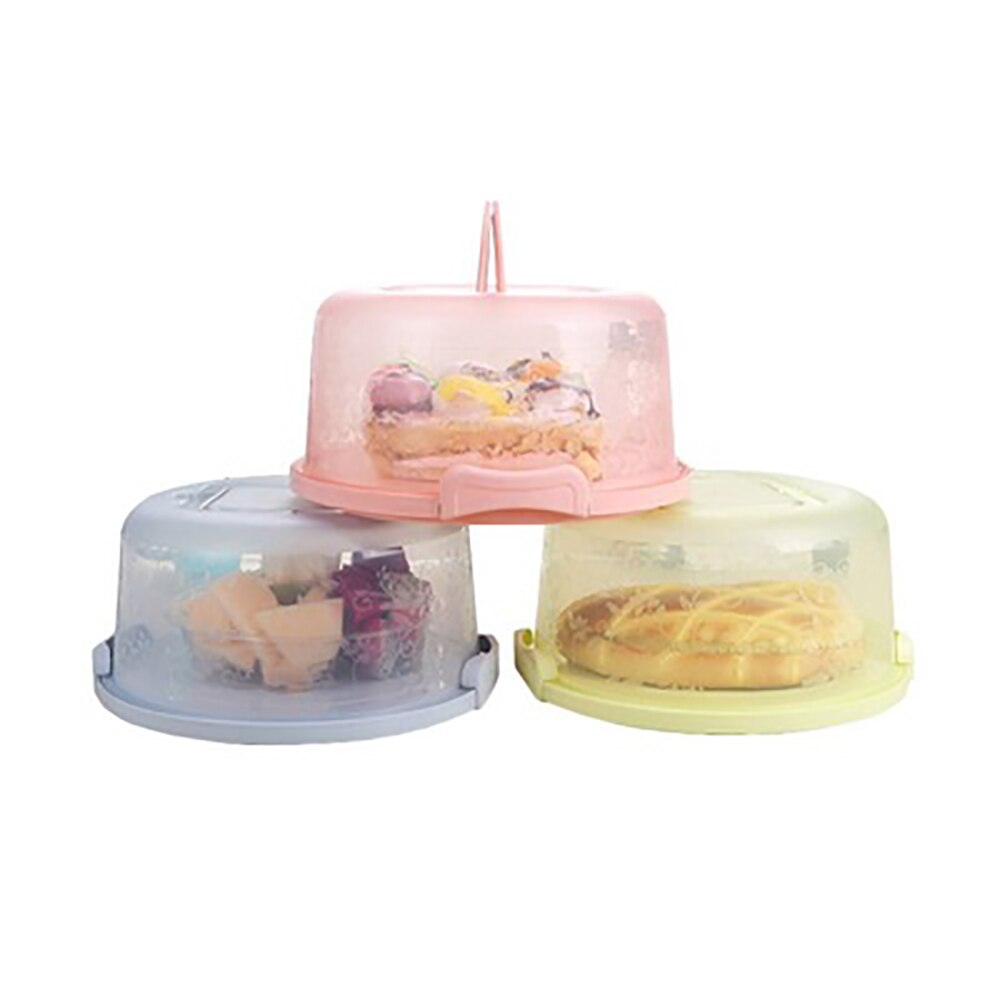 Mini Round Cake Container Trays Plastic Cake Box P... – Grandado